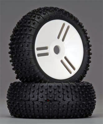 GRP 1:8 Buggy Grip B Medium on Dish Wheel White 2pcs (GMW08B). GRP ...