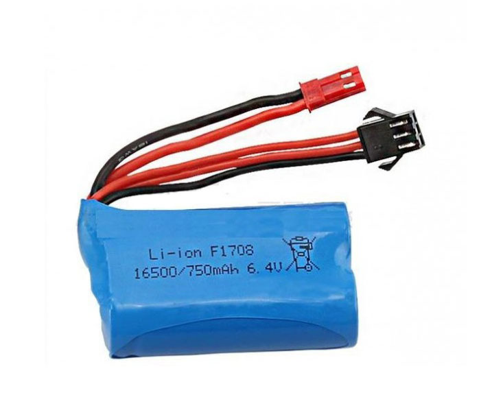 Аккумулятор WLToys LiIon 16500 Battery 6.4V 750mAh JST-BEC (WLT-A959-A ...