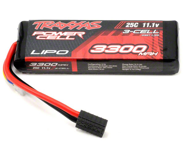 Аккумулятор Traxxas Power Cell 3S LiPo Battery 11.1V 3300mAh 25C with ...