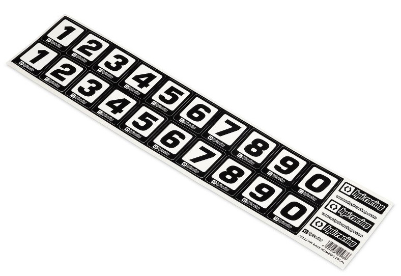 Наклейки HPI Race Number Decal Set (HPI-113133). HPI-Racing. Аксессуары ...
