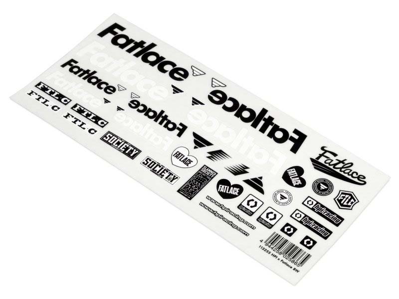 Наклейки HPI X Fatlace BW Decal (HPI-113255). HPI-Racing. Аксессуары и ...