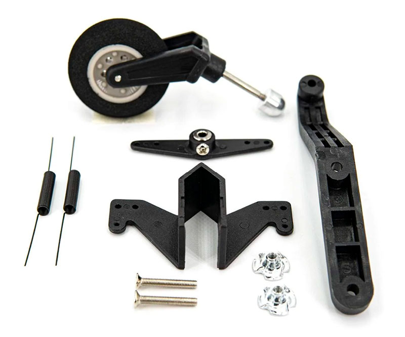 Стойка шасси хвостового колеса с колесом (поворотная) Haoye Tail Wheel ...