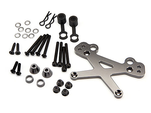 Распорка Heavy Duty Front 7075 Aluminum Shock Mount Gunmetal Baja (HPI ...