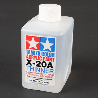 Растворитель акриловой краски Tamiya X-20A Acryl/Poly Thinner 250ml ...