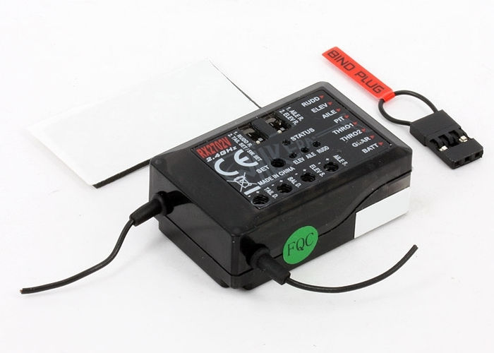 Приёмник Walkera RX2702V Receiver with 3-Axis Gyro 2.4GHz (HM-V450D01-Z ...